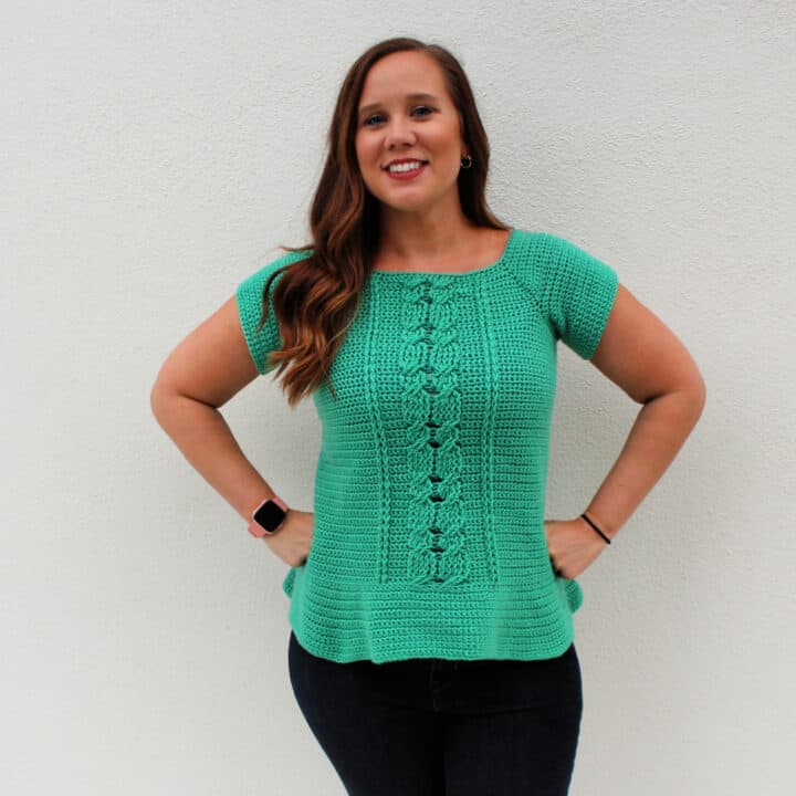 Crochet Top Pattern- Tea Time Tee - Two Brothers Blankets