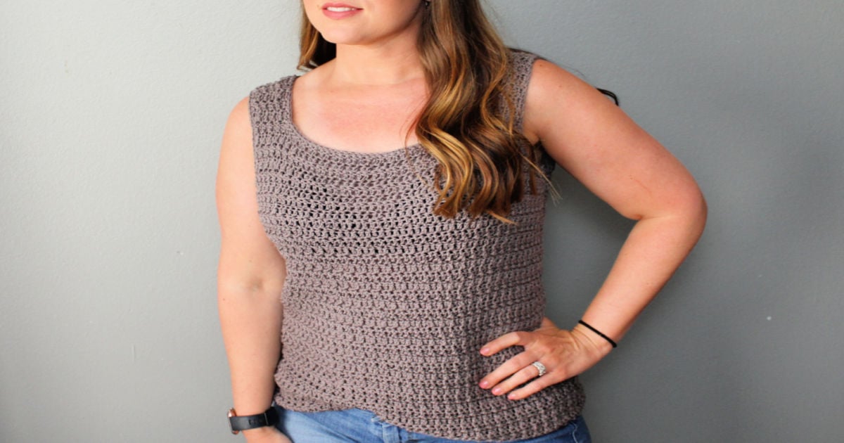 Crochet Tank Top Pattern- Edgewater Tank - Two Brothers Blankets