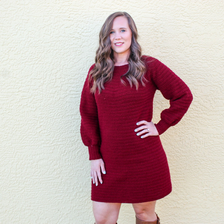 Crochet Sweater Dress Pattern Delaney Sweater Dress