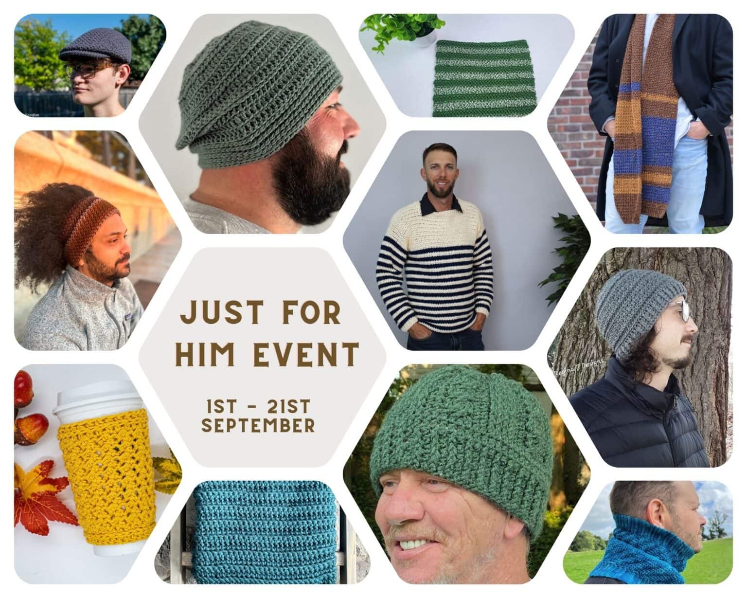 21 Crochet Patterns for Men -Blog Hop & Bundle - Two Brothers Blankets