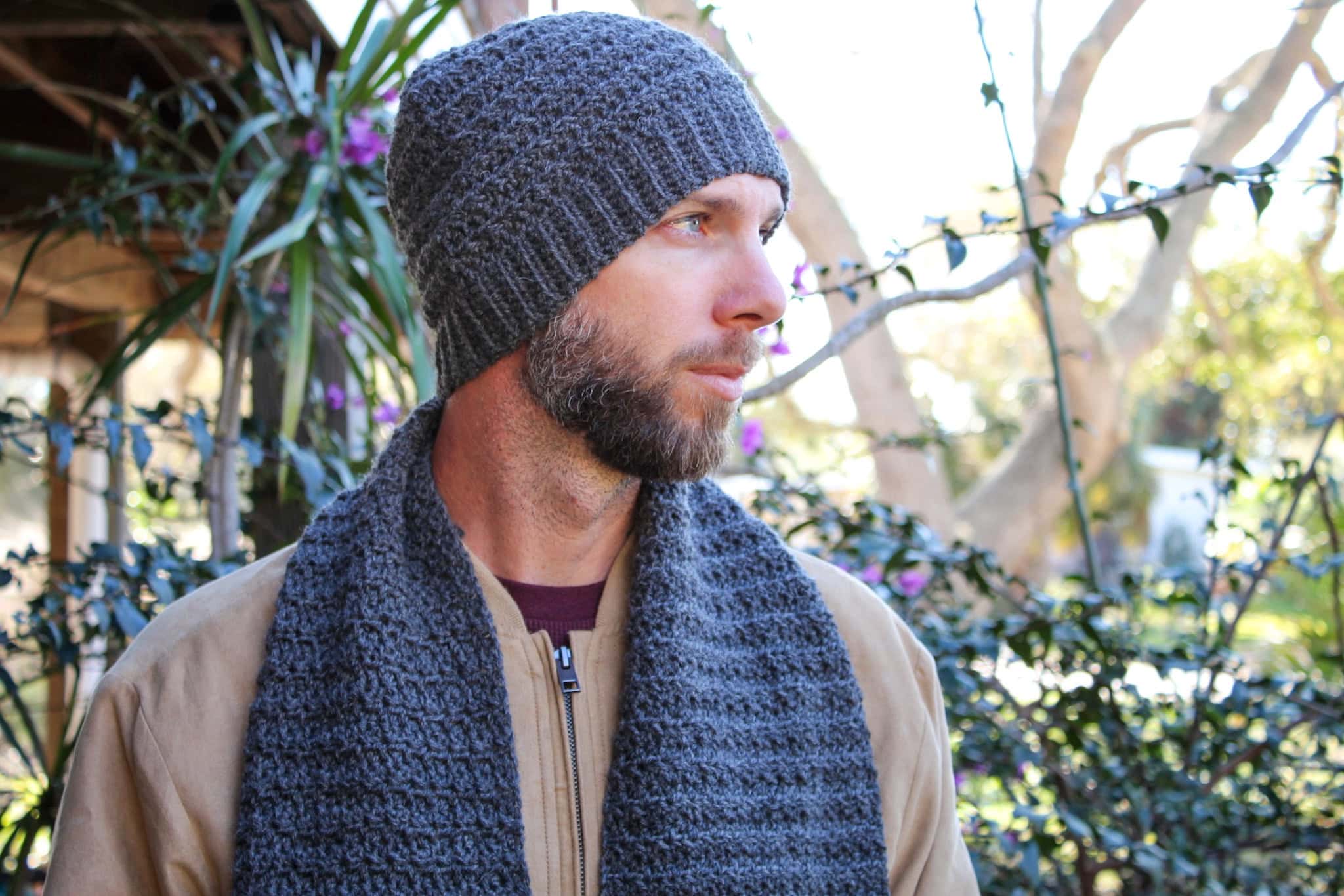 Men's Crochet Hat and Scarf Pattern - Two Brothers Blankets