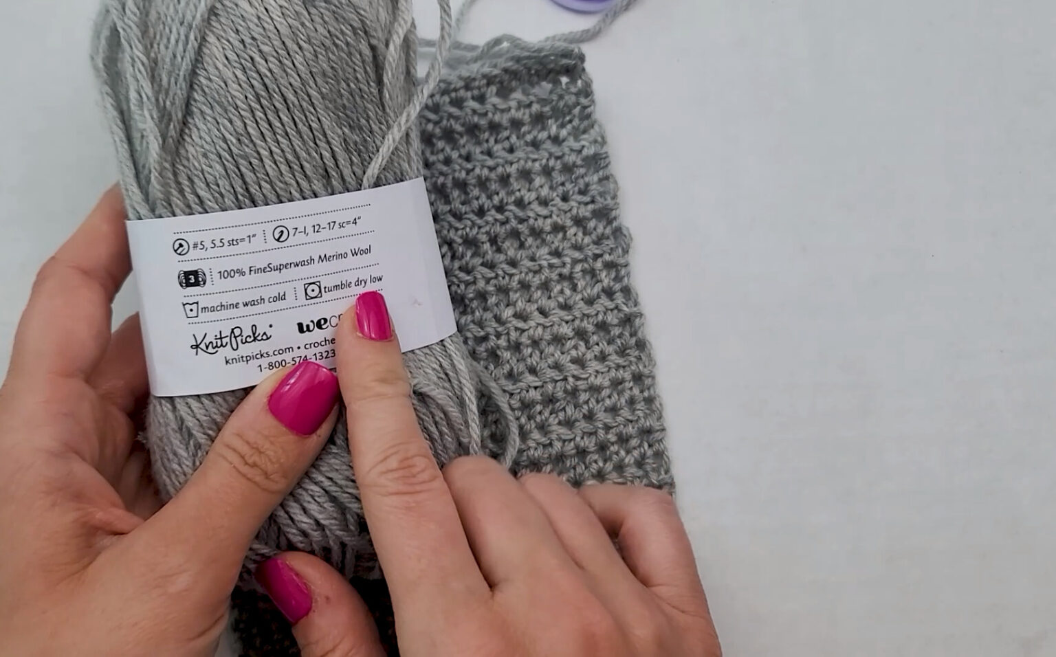 How to Crochet A Gauge Swatch from Start to Finish - Two Brothers Blankets