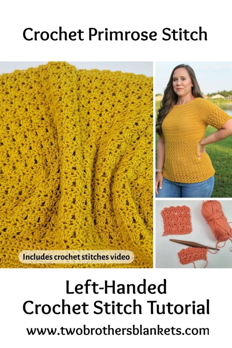 How to Crochet the Primrose Stitch - Free Tutorial - Two Brothers Blankets