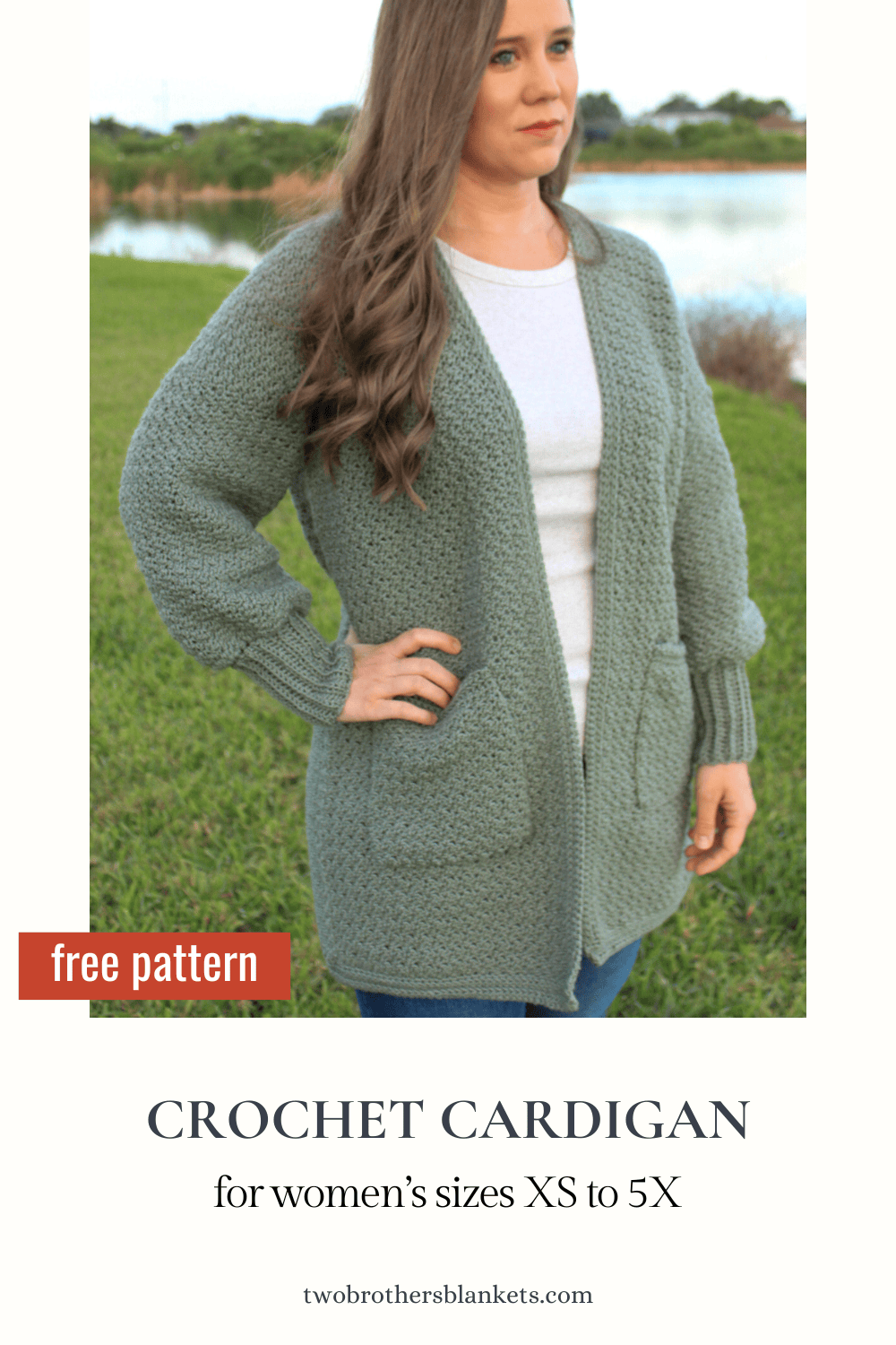 Women's Crochet Cardigan Pattern - Camellia Cardigan - Two Brothers ...