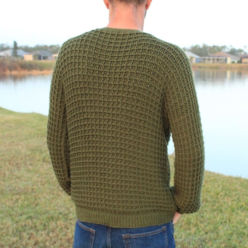 Crochet Men's Sweater Pattern – Men's Apricity Henley - Two Brothers ...