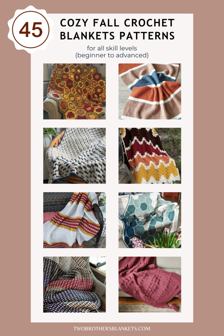 45 Cozy Fall Crochet Patterns - Two Brothers Blankets