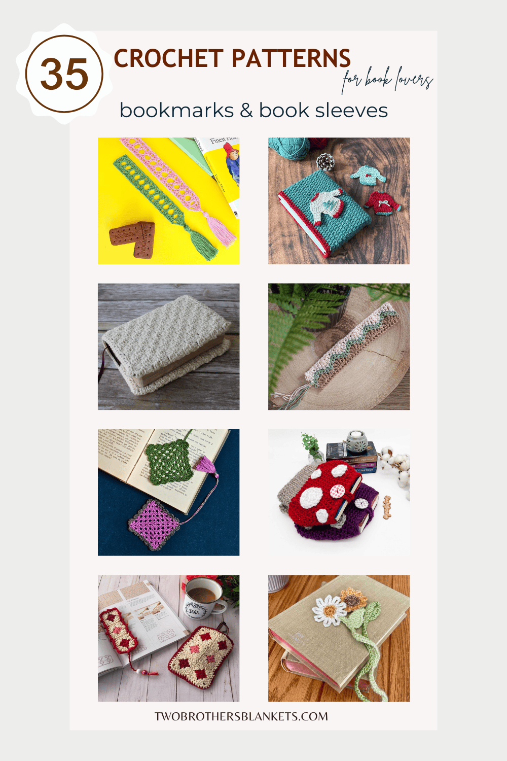35 Crochet Patterns For Book Lovers - Two Brothers Blankets
