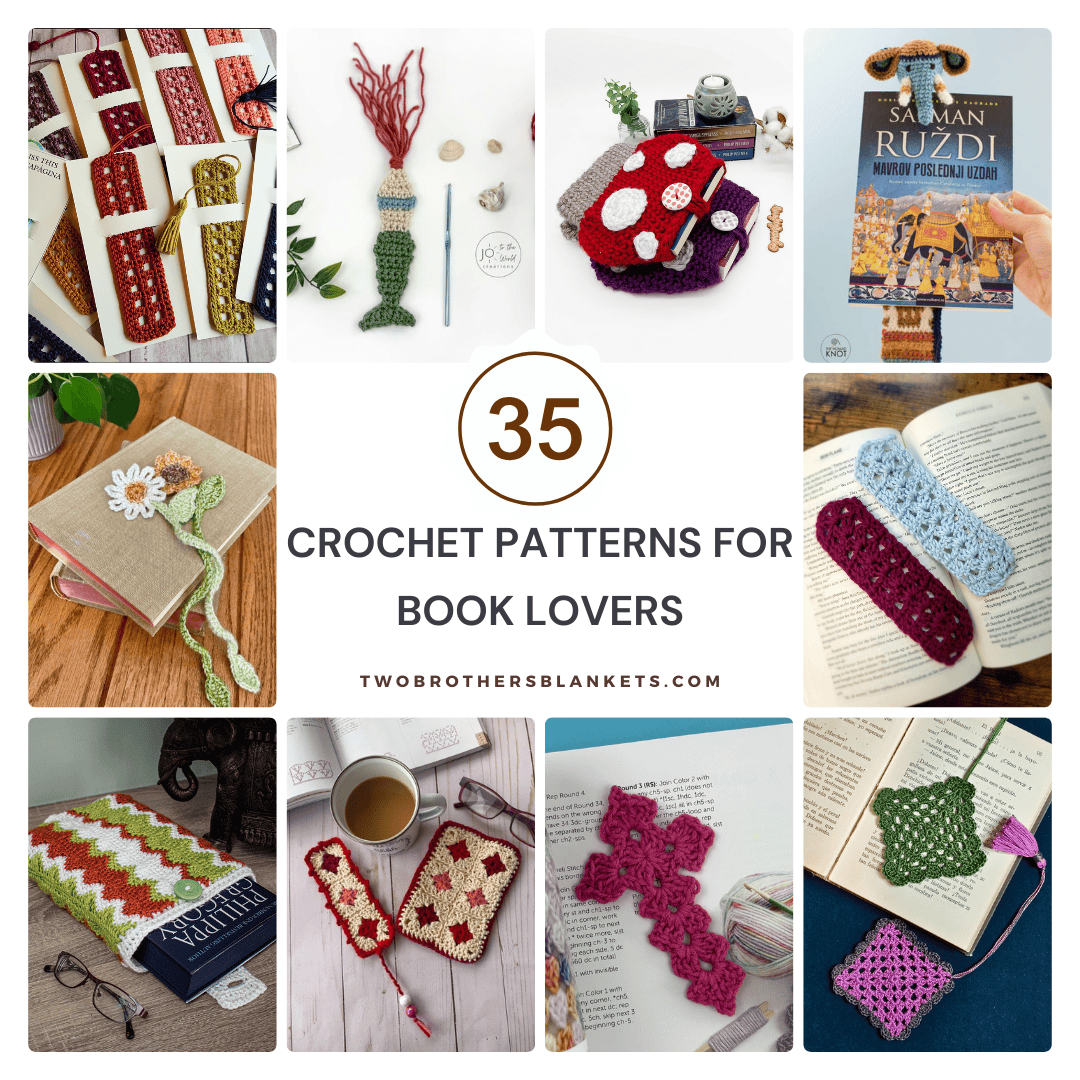 35 Crochet Patterns For Book Lovers - Two Brothers Blankets